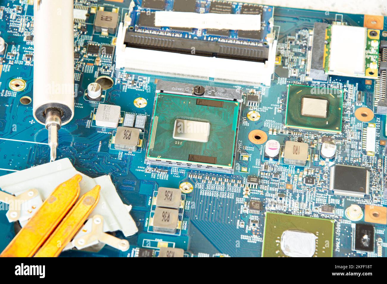 Looking at the picture above, CPU, computer motherboard, electronic ...