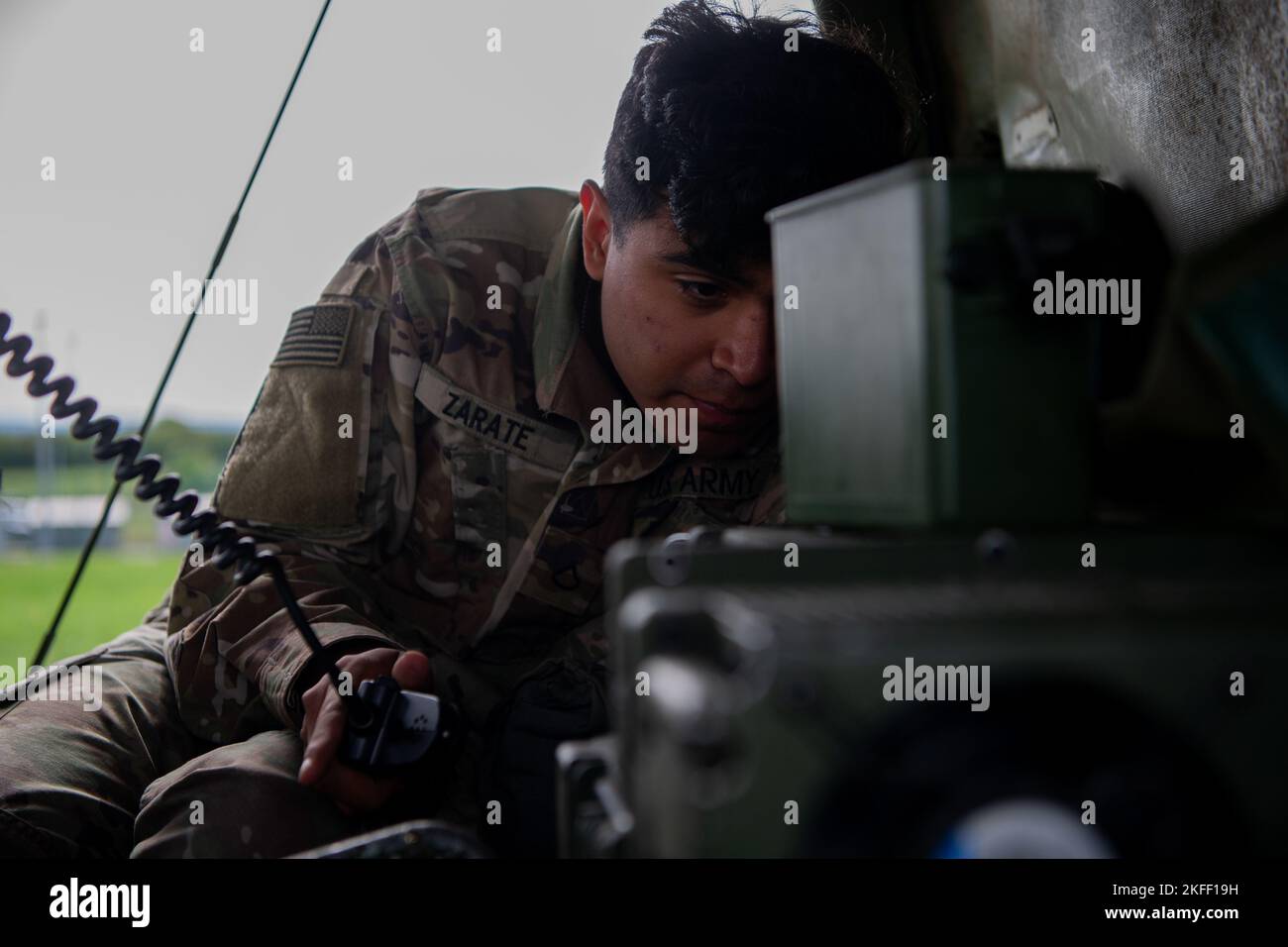 U.S. Army Pfc. Hugo Zarate, 44th Expeditionary Signal Battalion ...