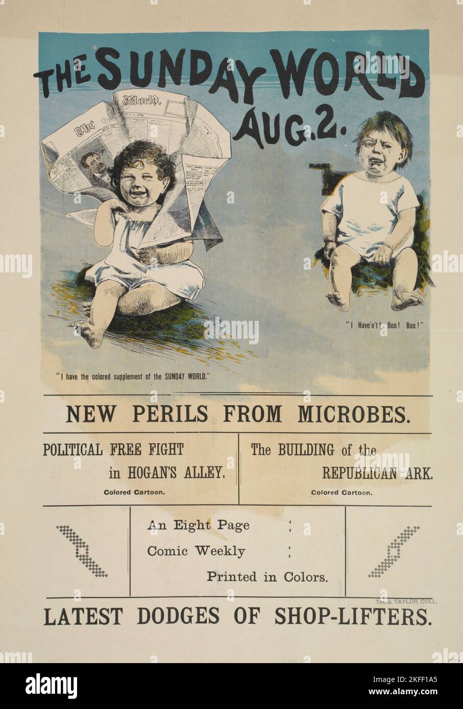 The Sunday world. Aug. 2. 1896, c1893 - 1897 Stock Photo - Alamy