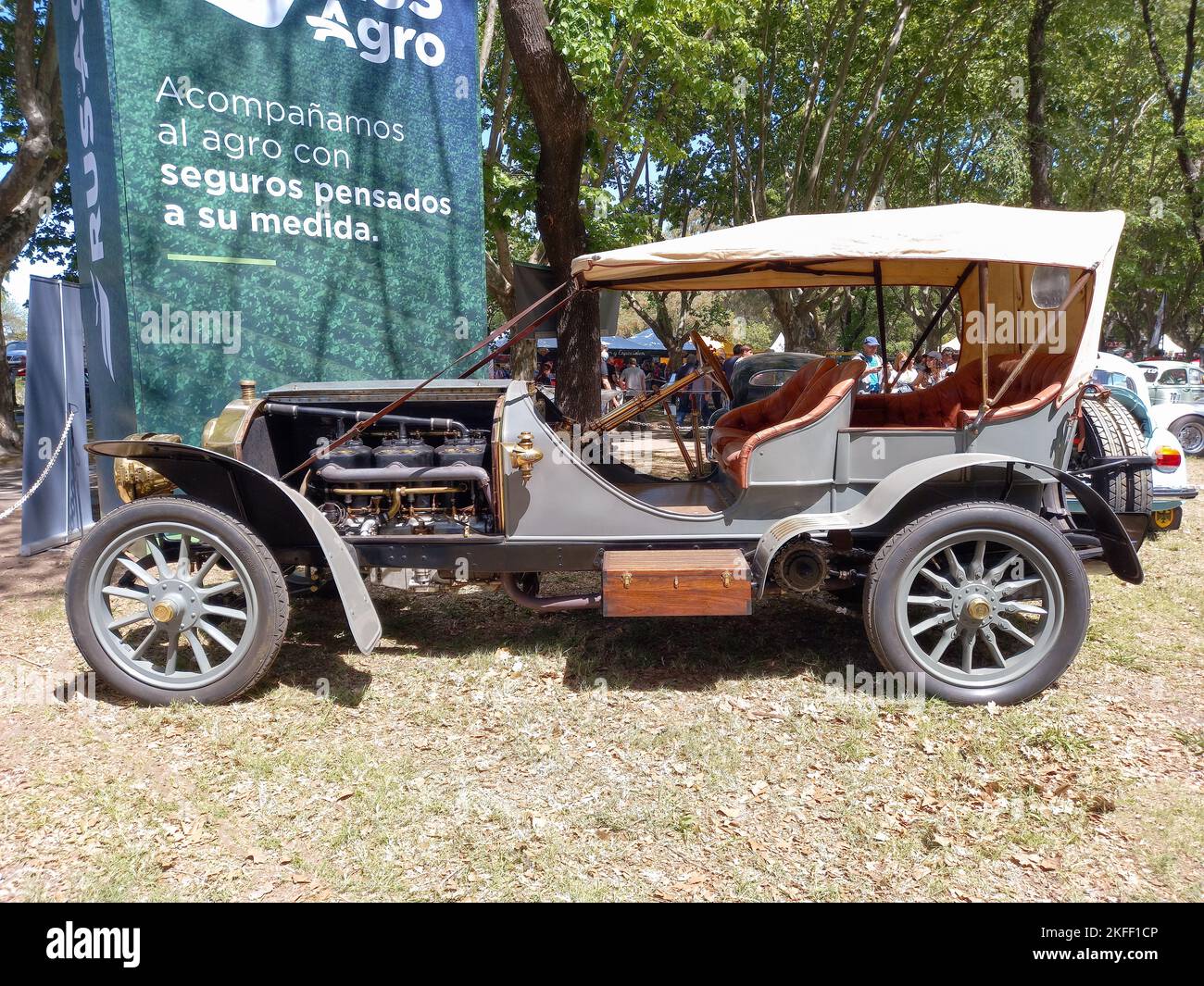 San Isidro, Argentina - Oct 7, 2022: Antique gray 1908 Zust phaeton in ...