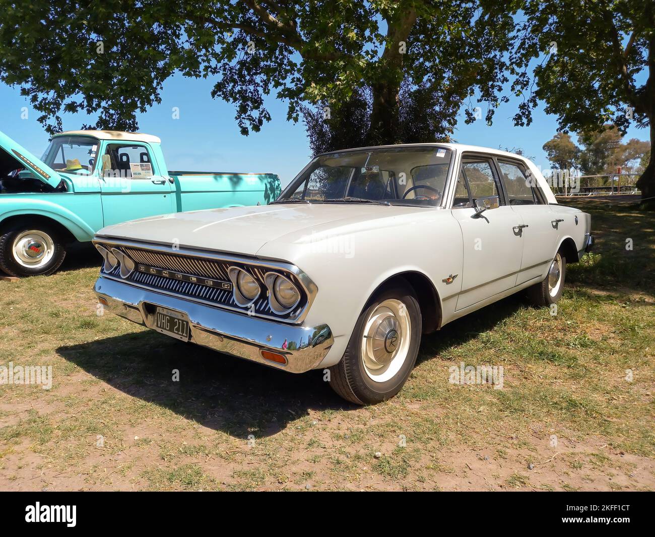 Old gray 1963 Rambler Classic 550 De Luxe four door sedan in the ...