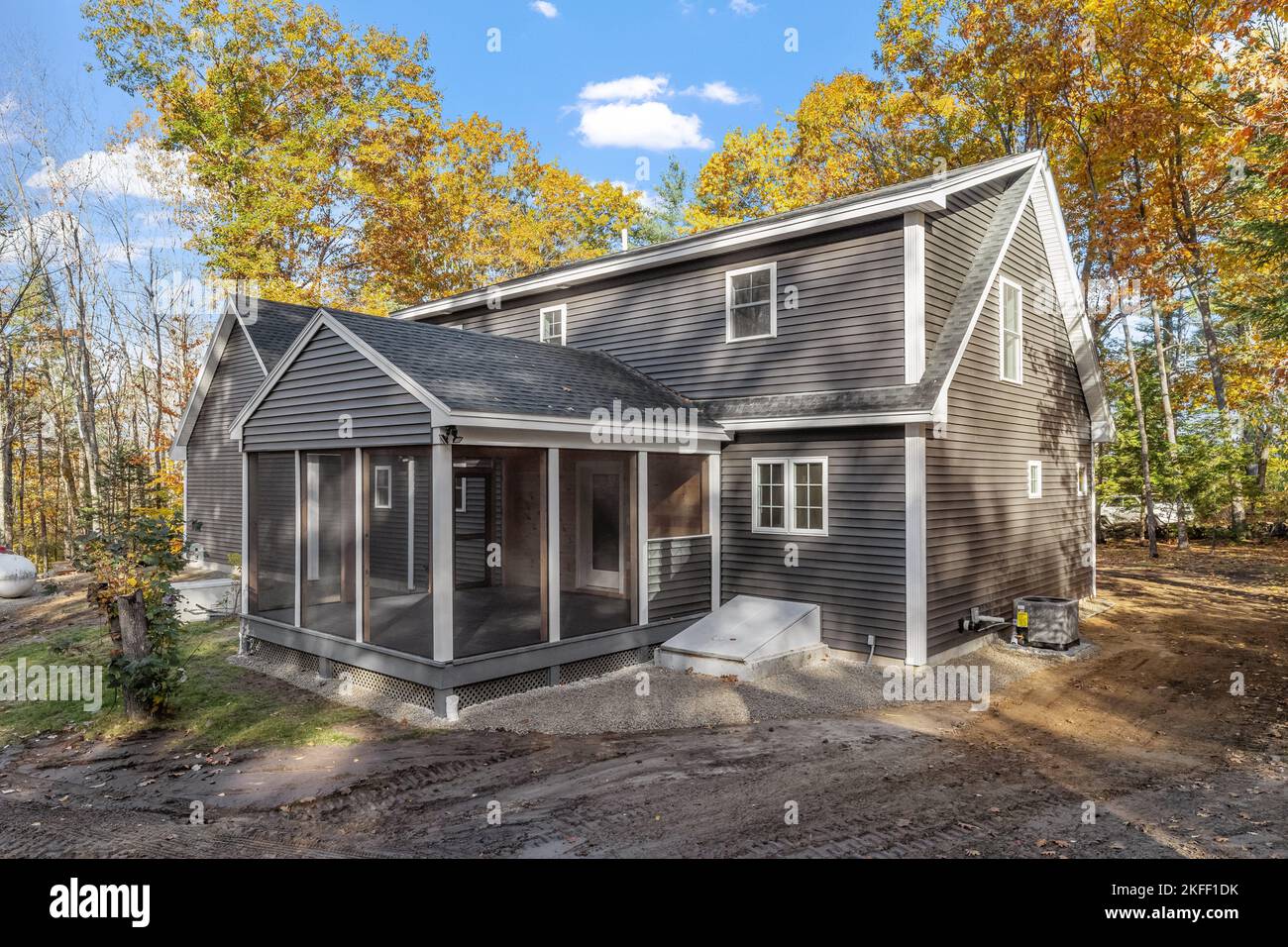 A modern new constructed home in New England, USA Stock Photo - Alamy