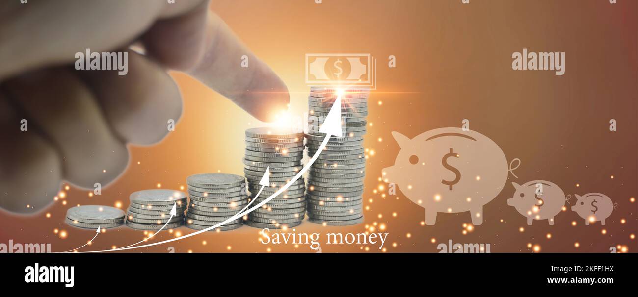 money saving concept for the future, financial planning Stock Photo - Alamy