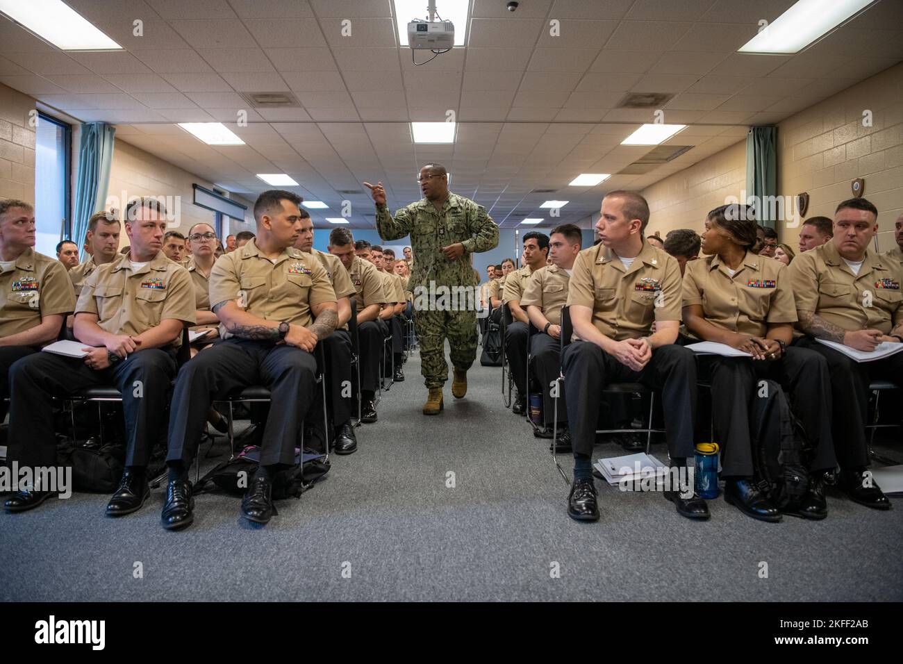 U.S. Navy Fleet Master Chief Donald O. Myrick, command senior enlisted ...
