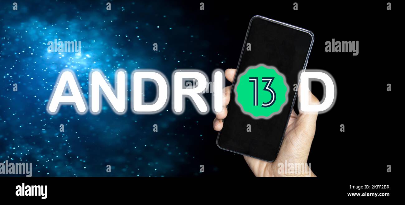 18-10-2022 Chonburi, Thailand Operating System android 13th generation ...