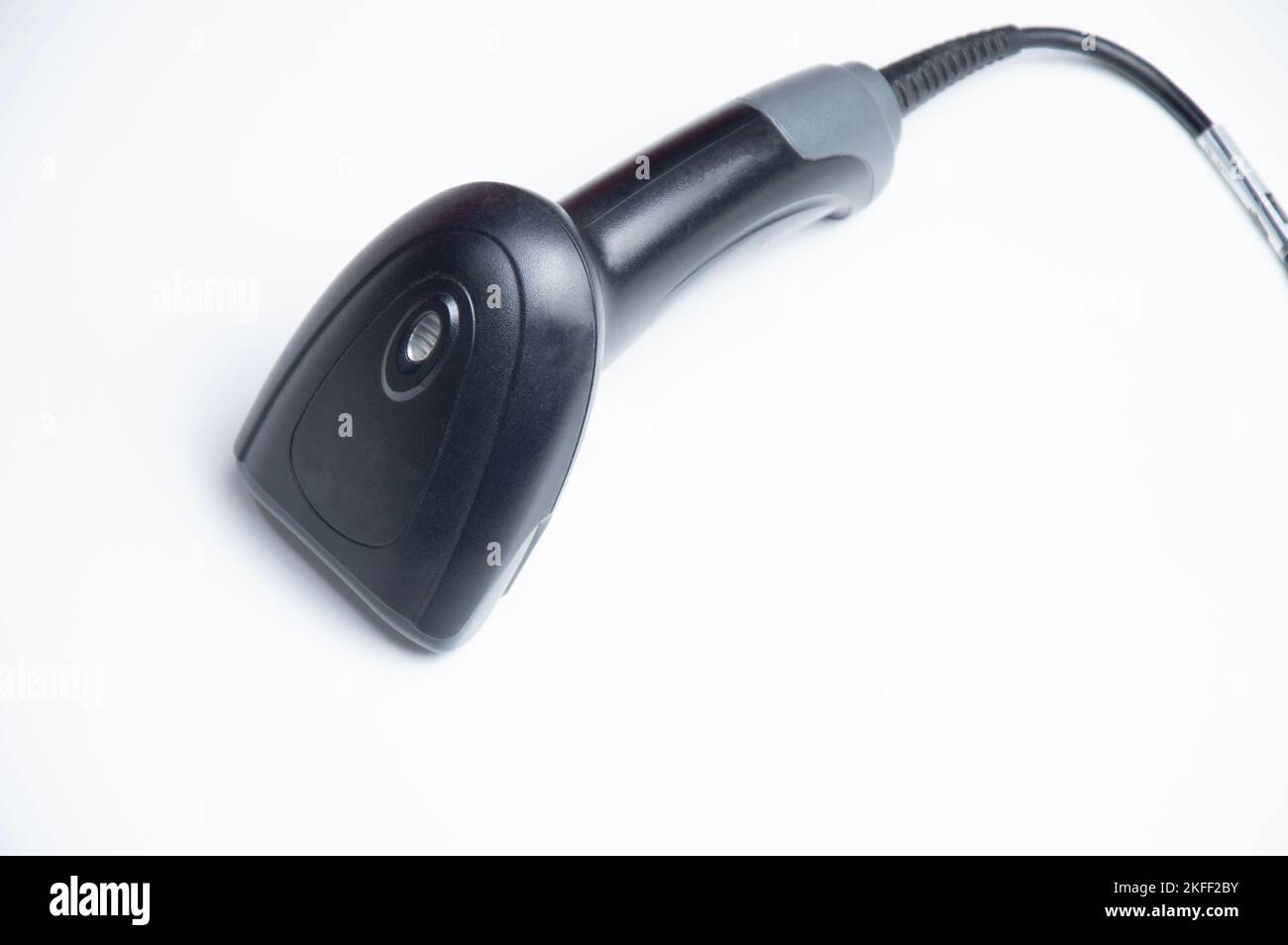 mobile scanner on a white background Stock Photo - Alamy