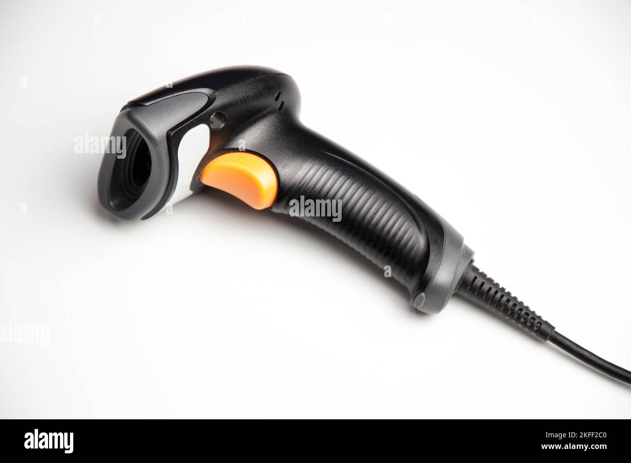 mobile scanner on a white background Stock Photo - Alamy