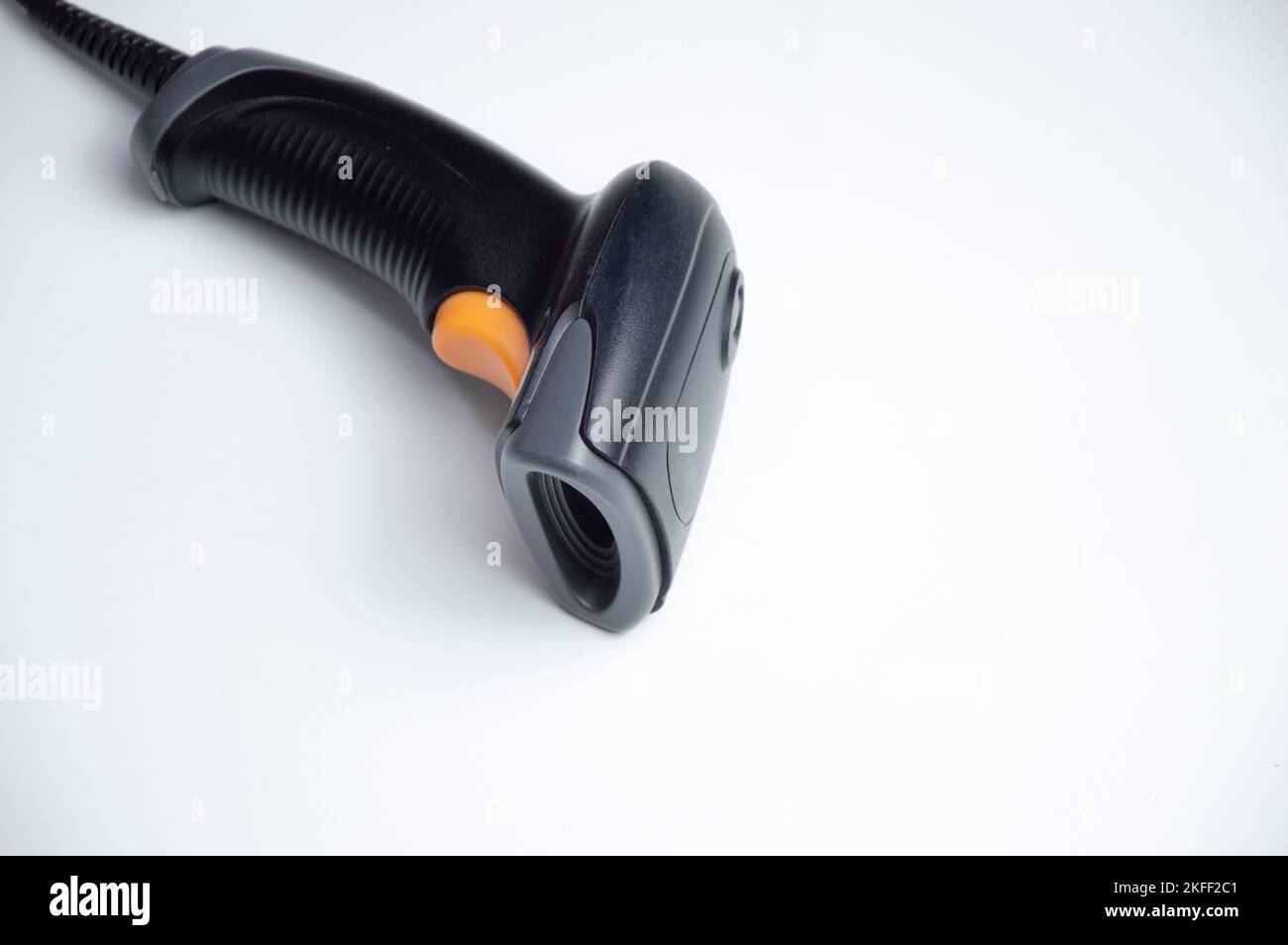 mobile scanner on a white background Stock Photo - Alamy