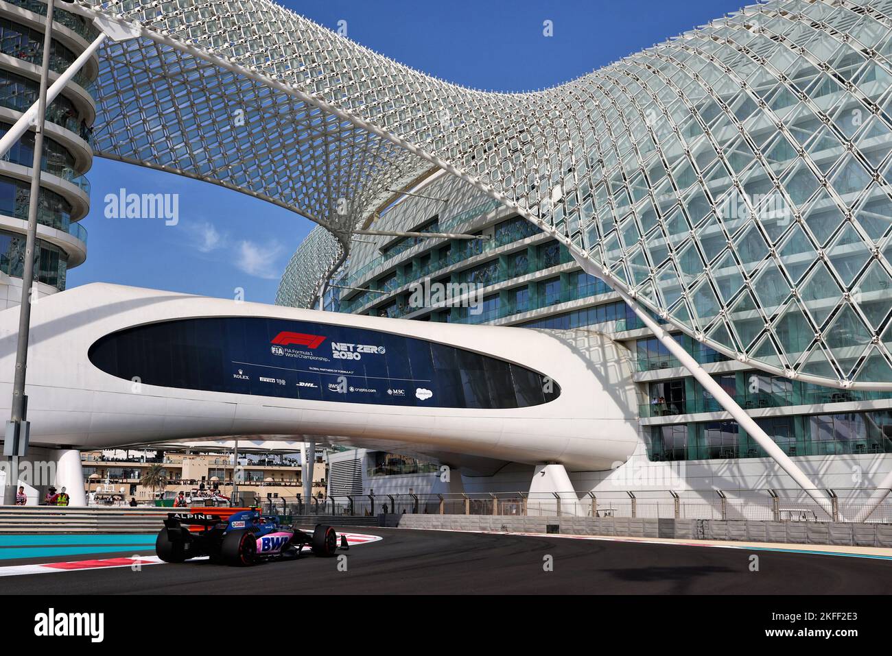 Esteban Ocon (FRA) Alpine F1 Team A522. Abu Dhabi Grand Prix, Friday ...