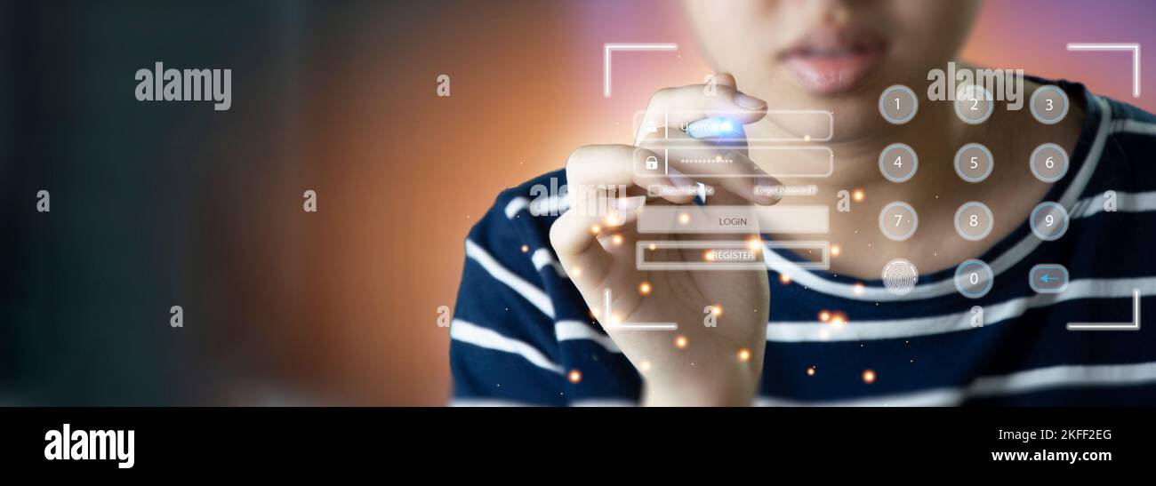 Animation digital firewall icon network hi-res stock photography and ...