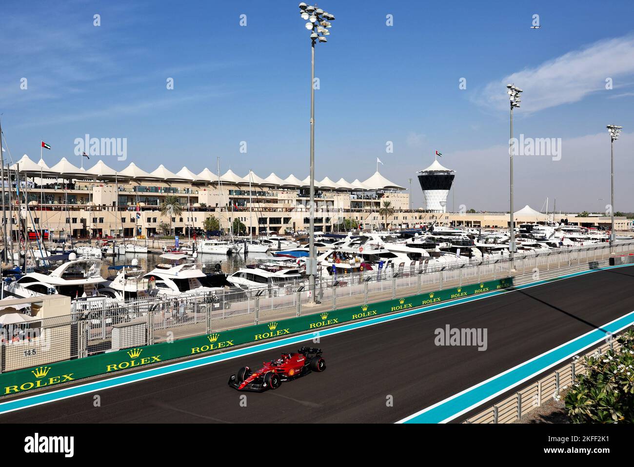 Charles Leclerc (MON) Ferrari F1-75. Abu Dhabi Grand Prix, Friday 18th ...