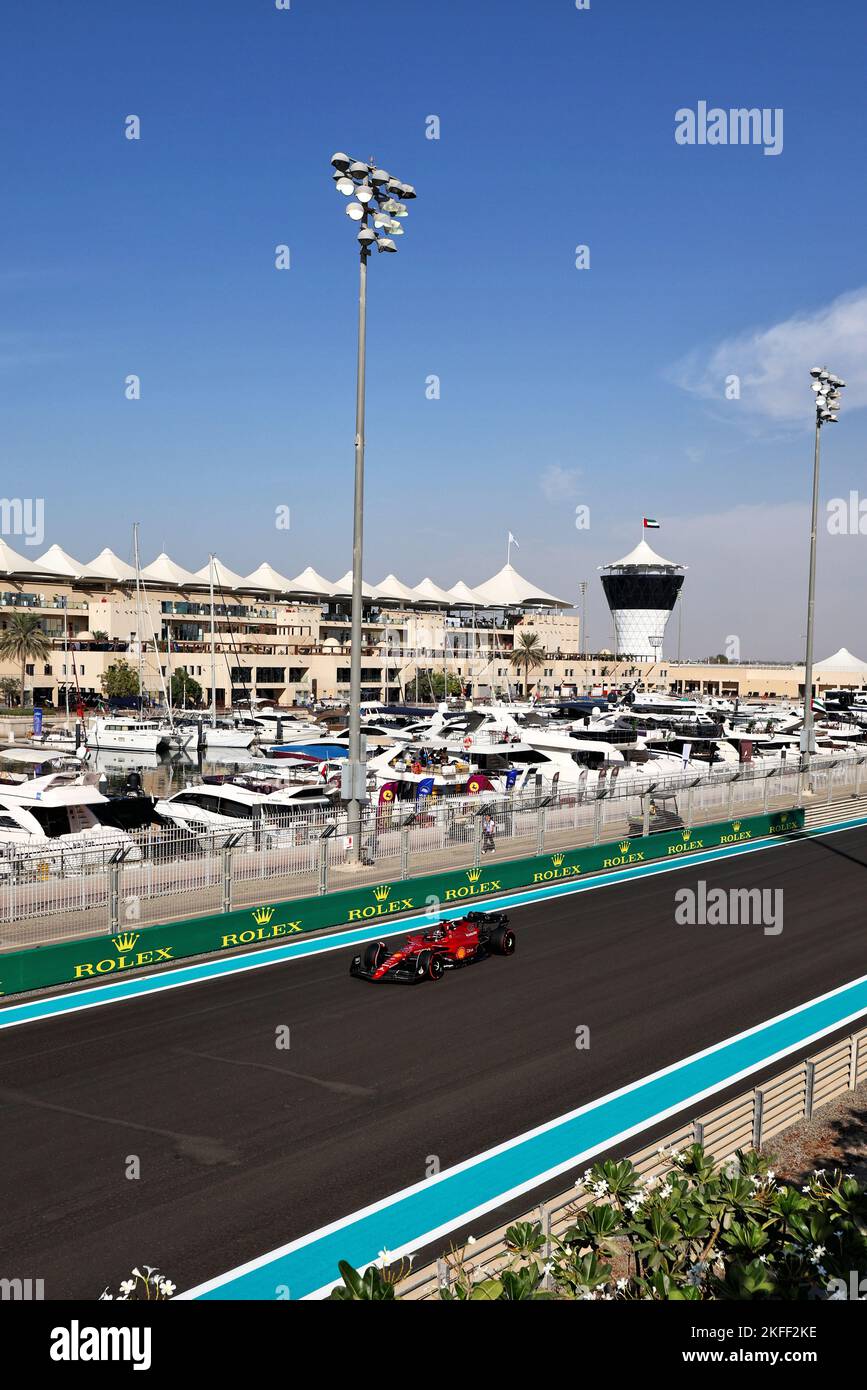 Charles Leclerc (MON) Ferrari F1-75. Abu Dhabi Grand Prix, Friday 18th ...