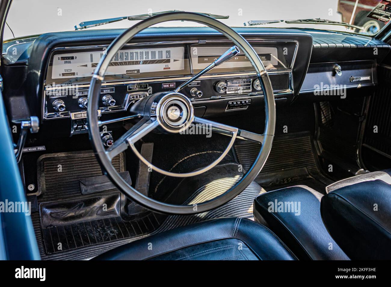 Des Moines, IA - July 03, 2022: High perspective detail interior view ...