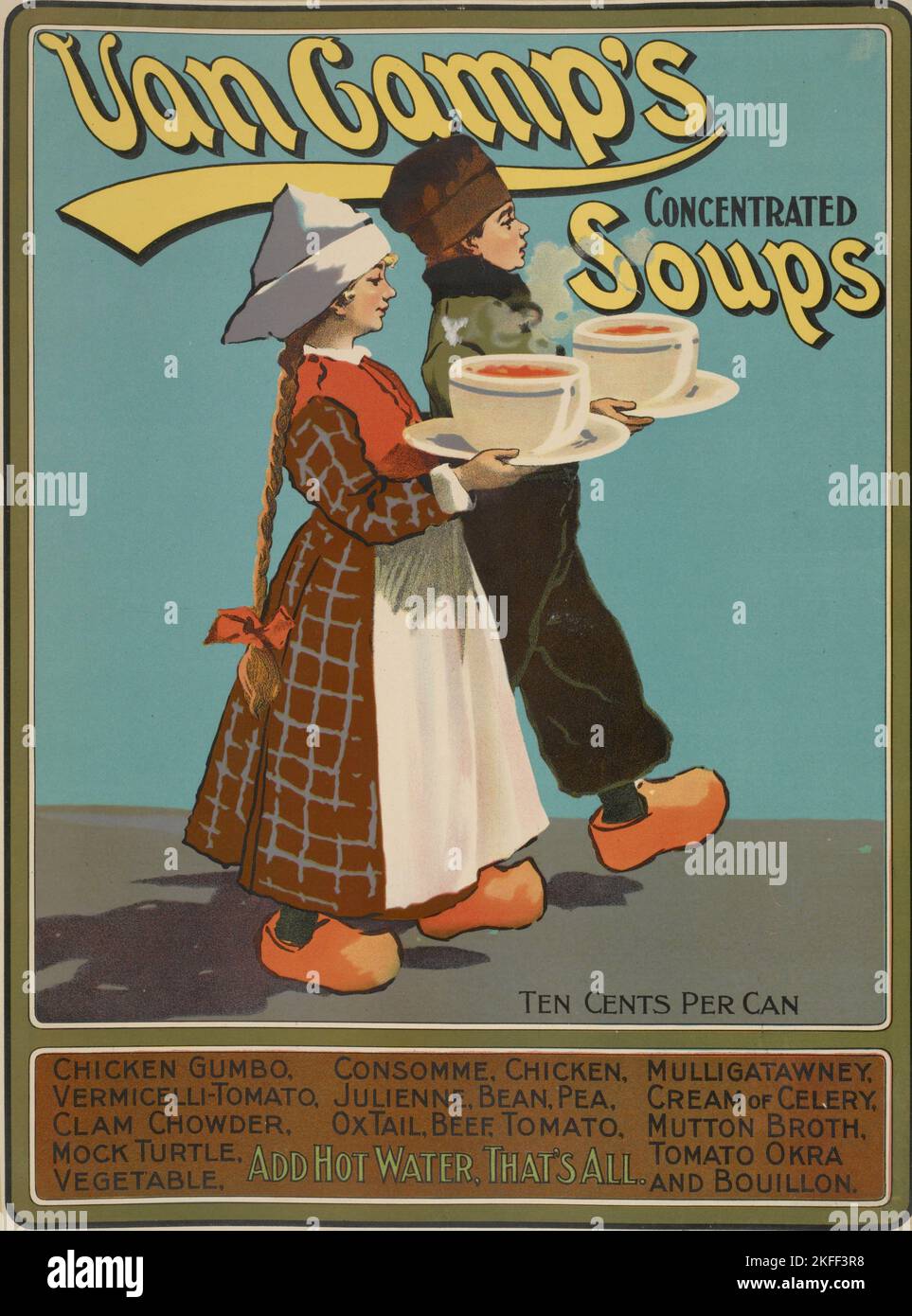 Van Camp's concentrated soups, c1901 Stock Photo - Alamy