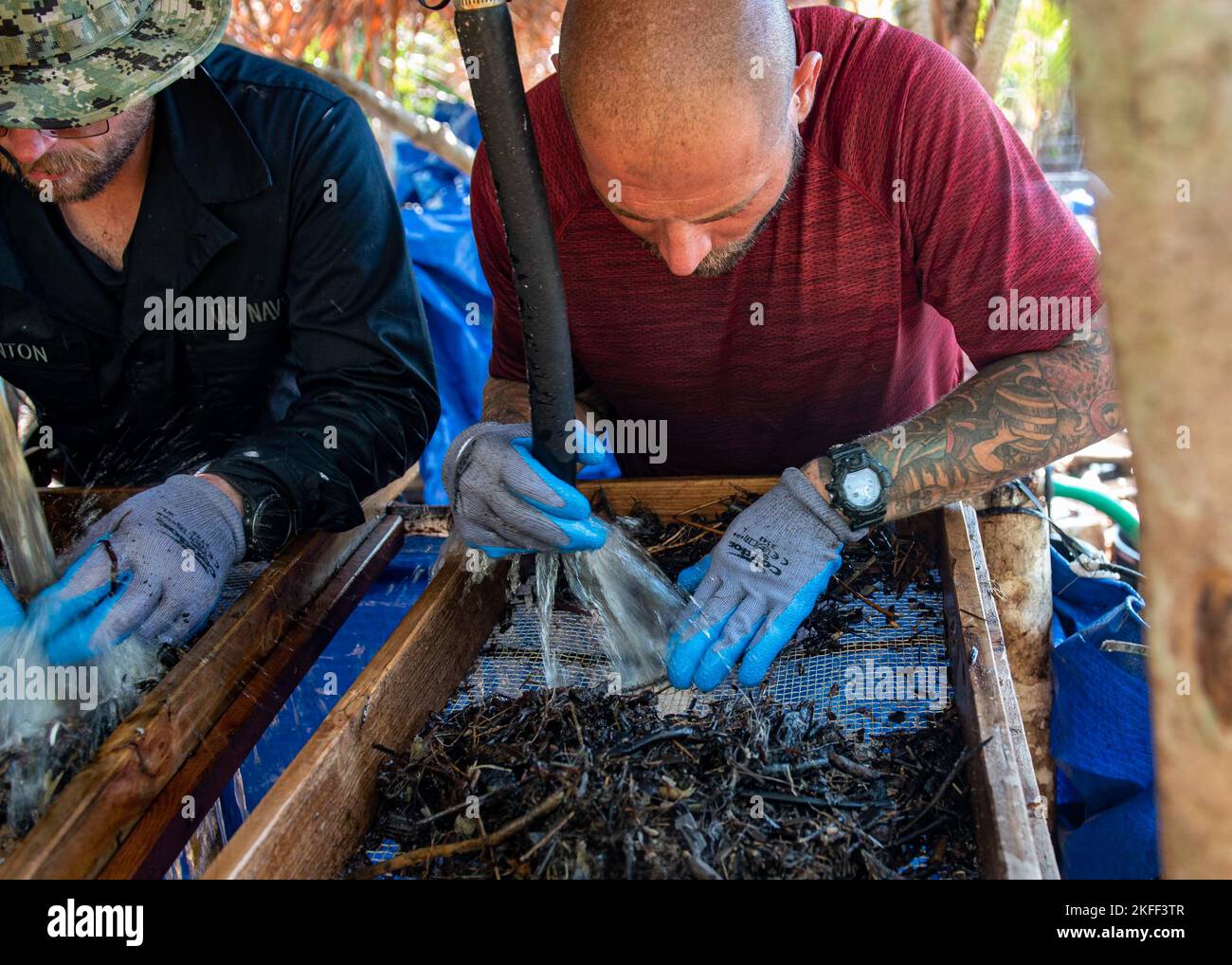 U.S. Coast Guard DV2 James Allen, a Coast Guard diver assigned to the ...