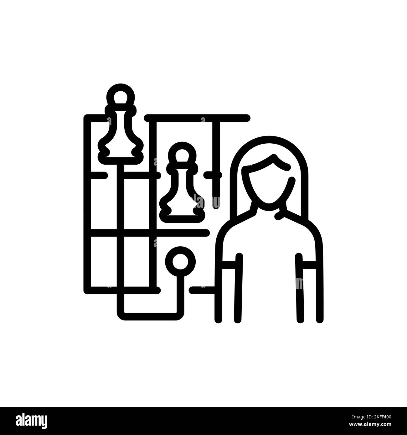 Children learning chess Cut Out Stock Images & Pictures - Alamy