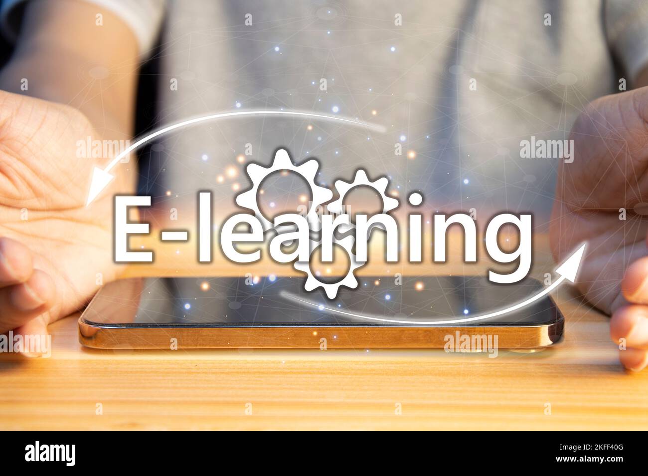 Concept of e-Learning, a learning management system through a network ...