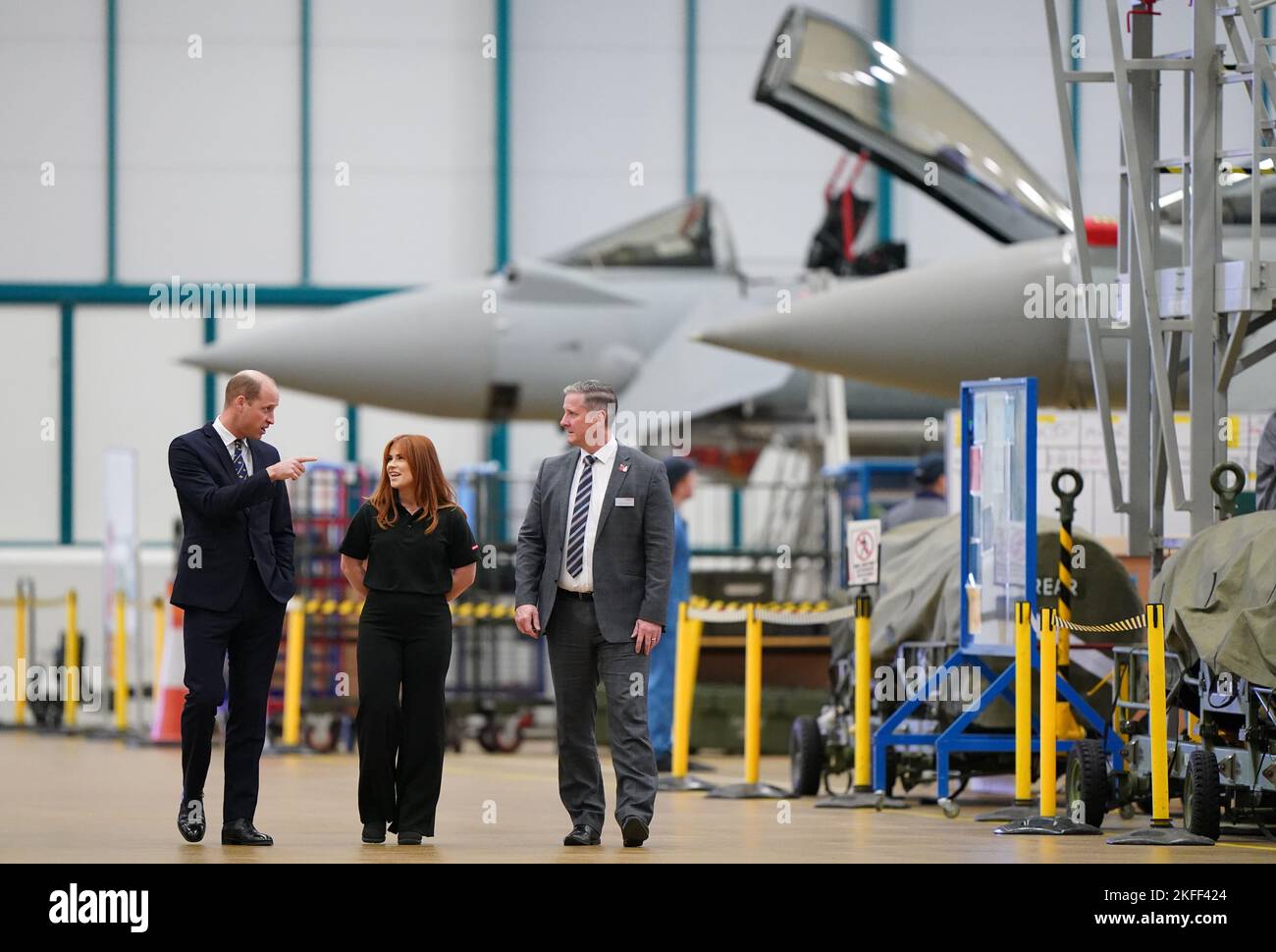 The Prince of Wales during a visit to RAF Coningsby, Lincolnshire, to ...