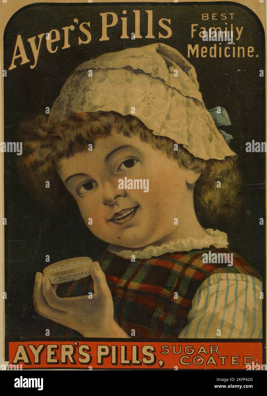 Ayer's pills. Best family medicine, c1895 - 1917 Stock Photo - Alamy
