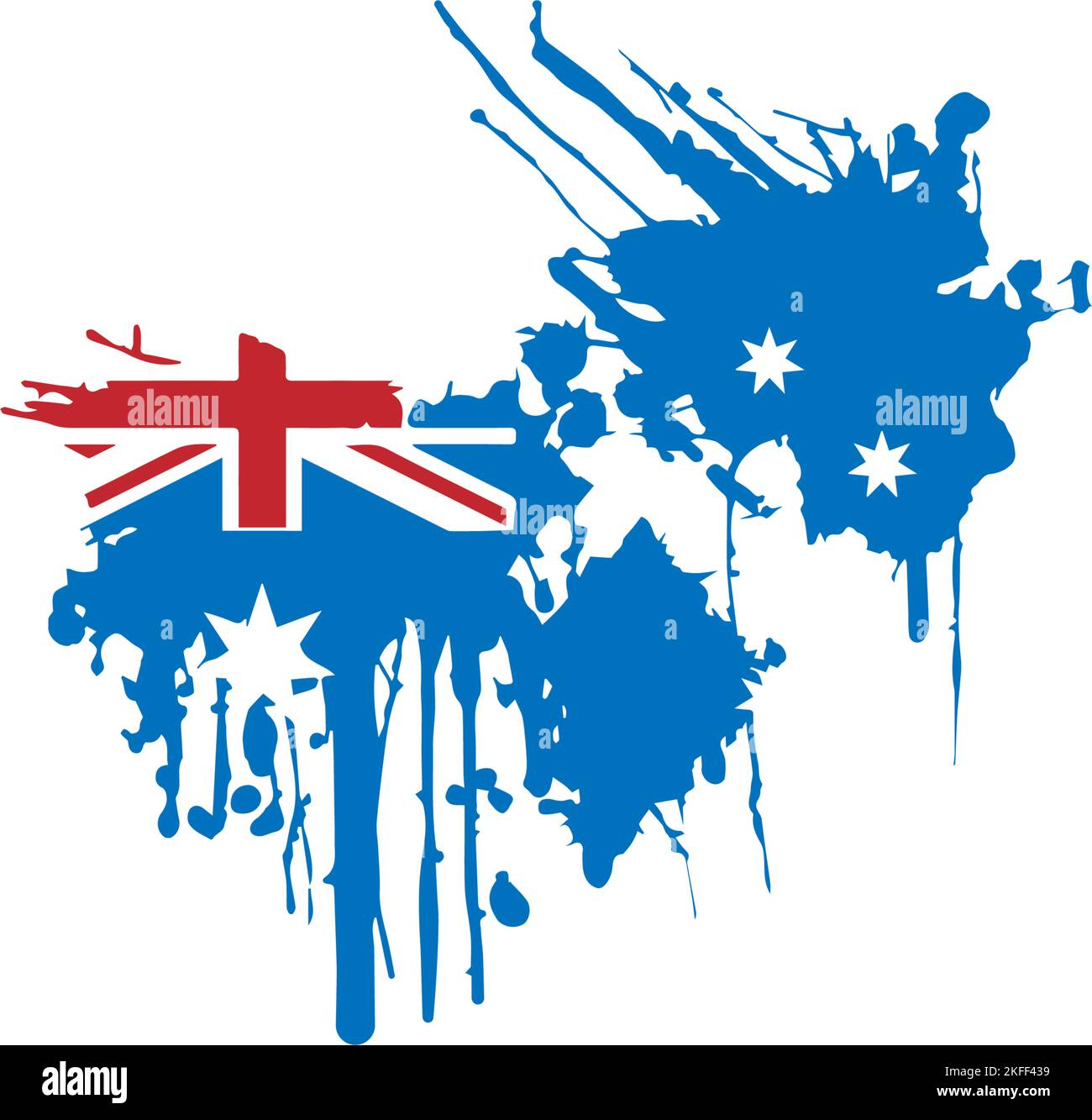 A creative vector of the Australian map Stock Vector Image & Art - Alamy