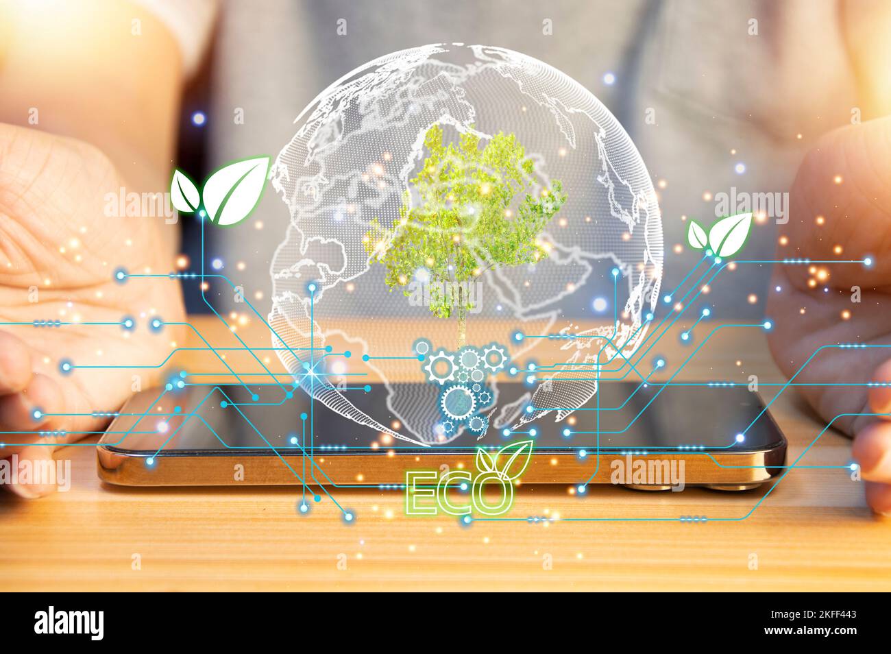 Concept Technology can be integrated with the environment, green ...