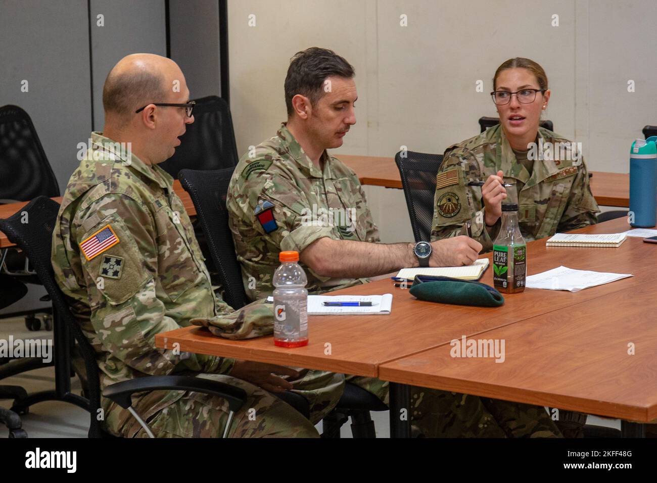 Joint force service members participate with the planning process ...