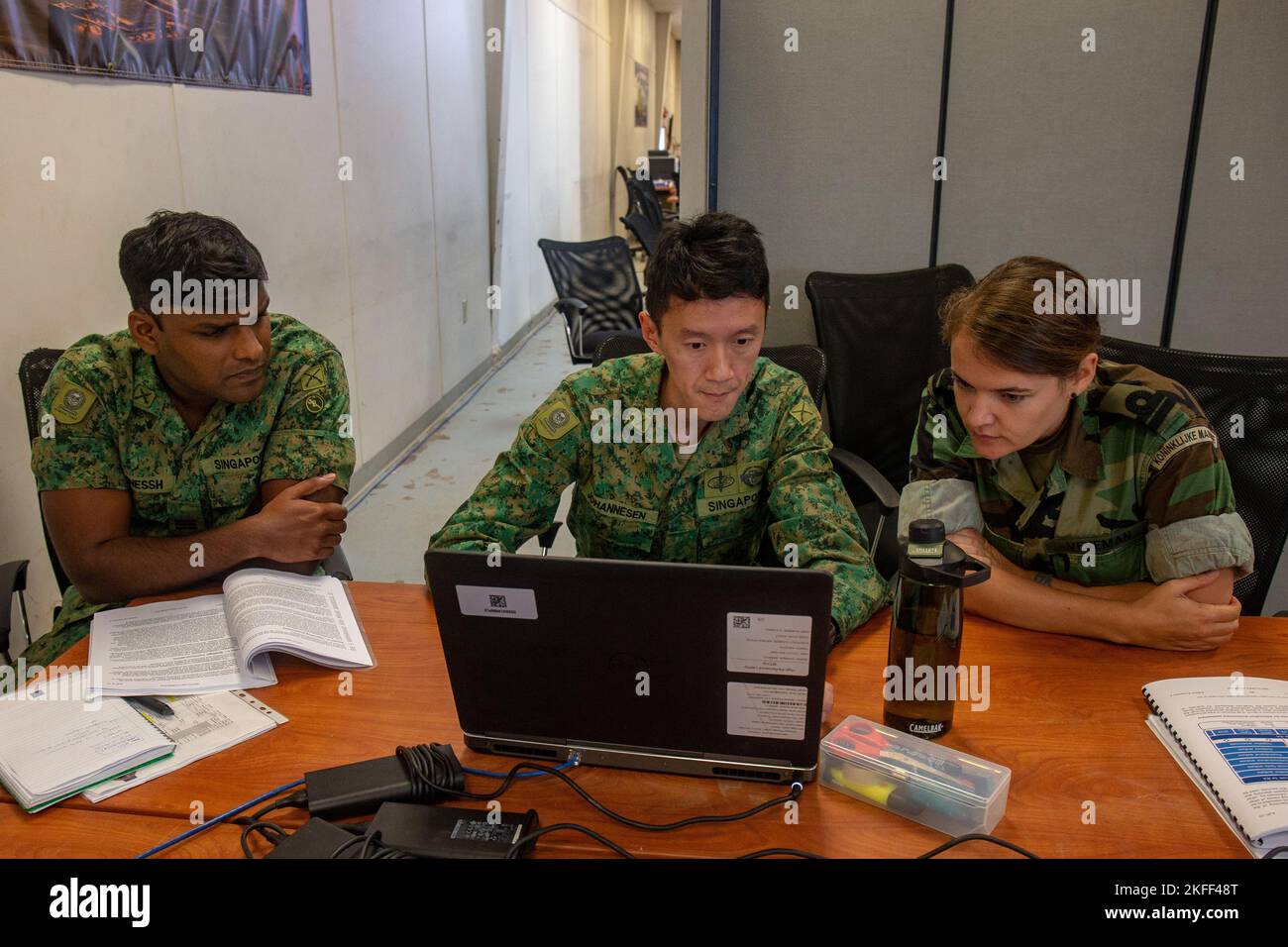 Joint force service members participate with the planning process ...