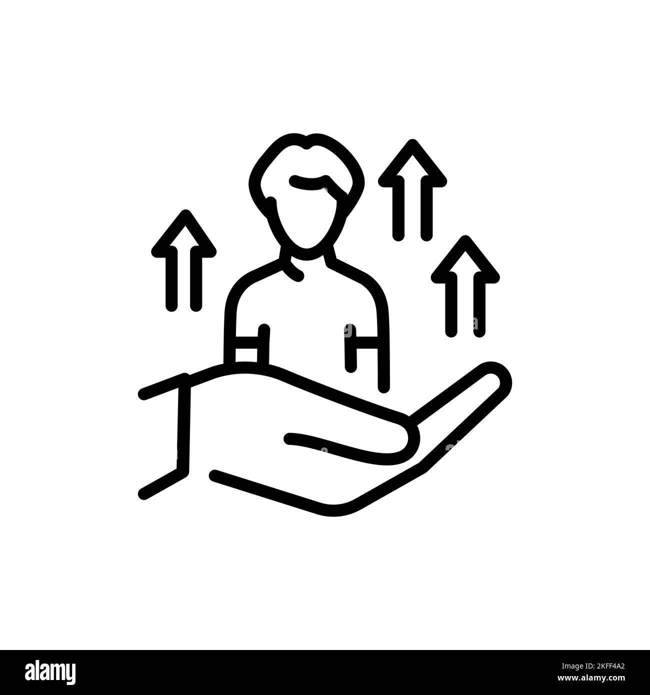 Development personal skills olor line icon. Children learning ...