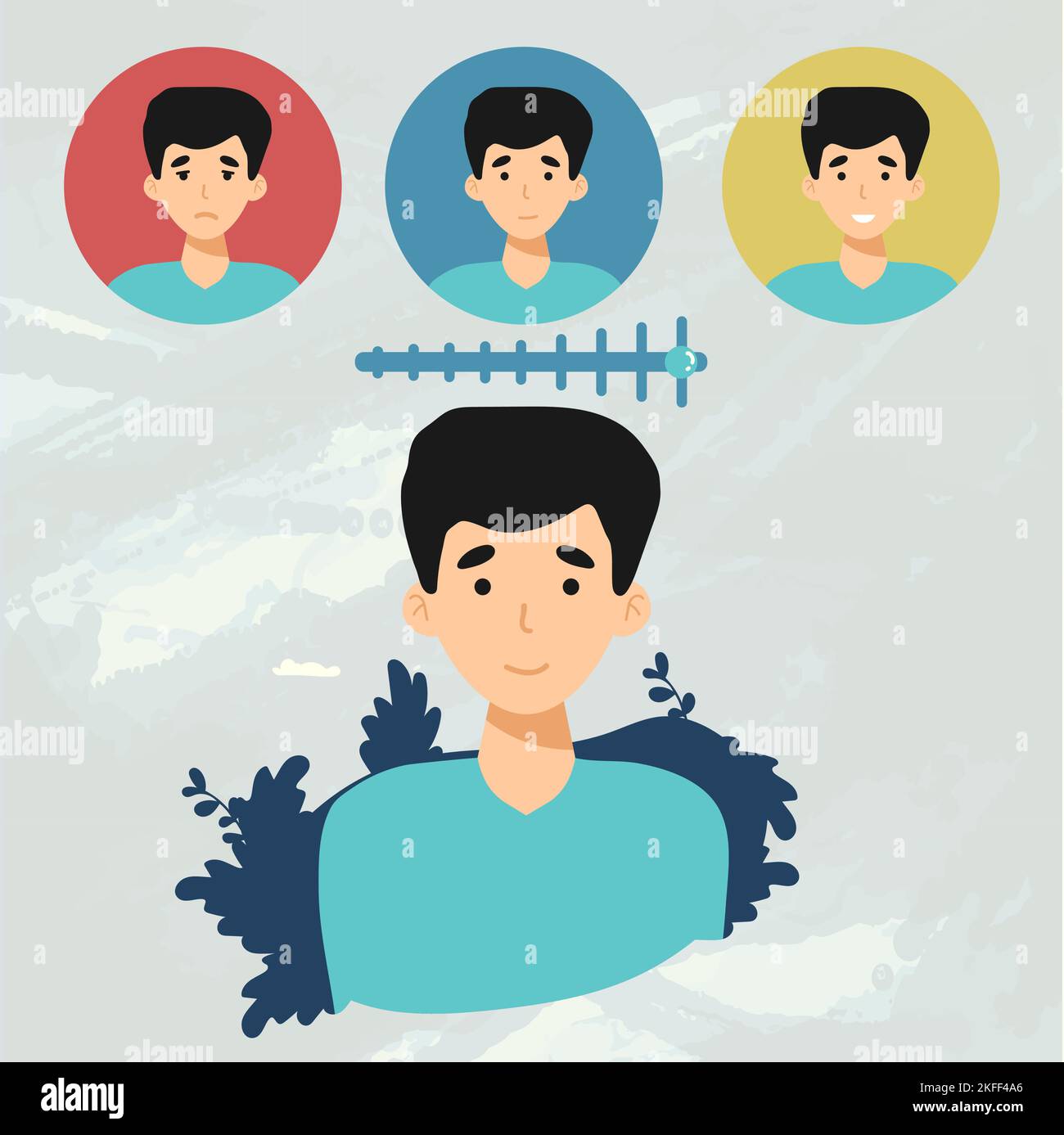 Low Stress level, good mood indicator. Energetic business woman working ...