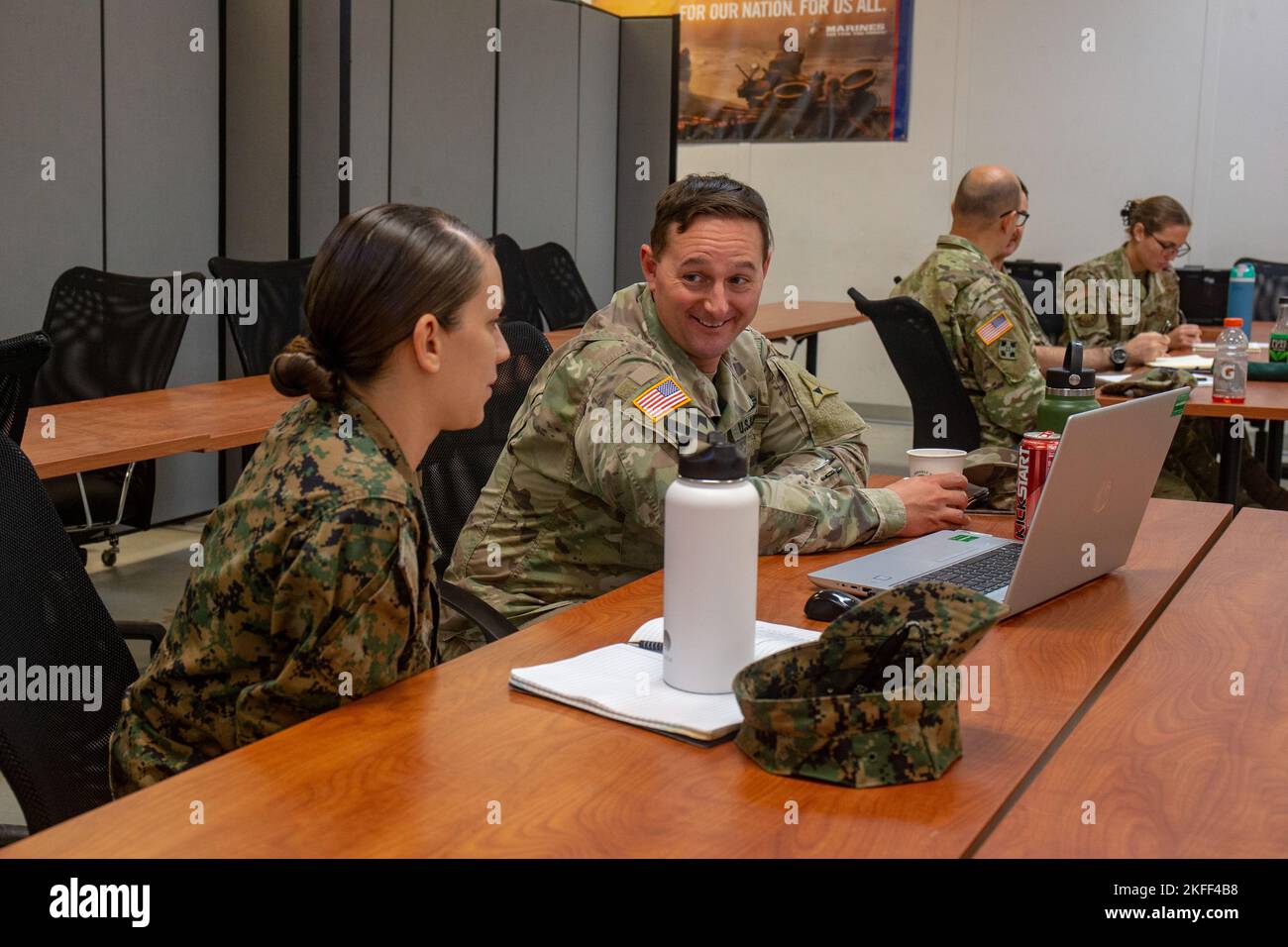 Joint force service members participate with the planning process ...