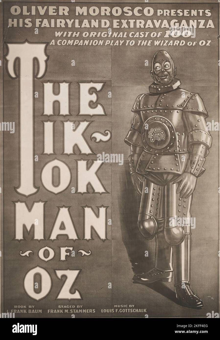Photograph of poster publicizing the stage production The Tik-Tok Man ...
