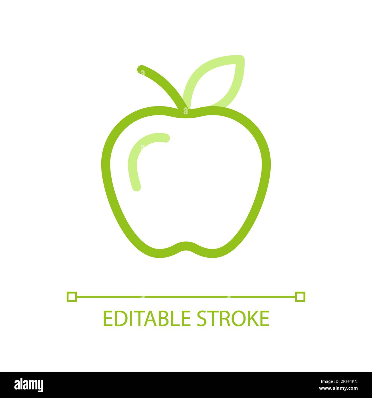 Apple icon linear color Stock Vector Images - Alamy