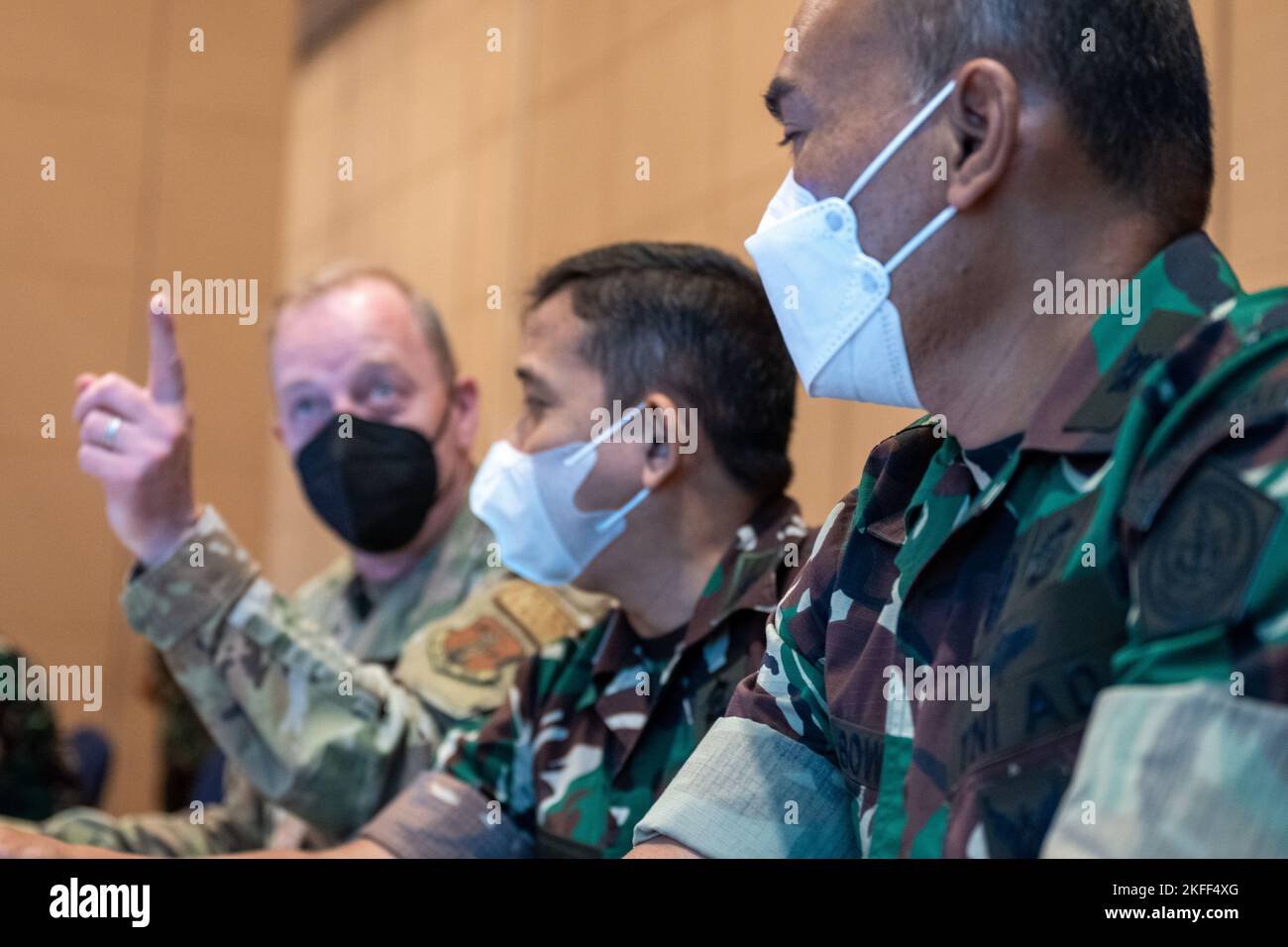 U.S. Air Force Lt. Col. Michael Higgins explains cyber defense aspects ...