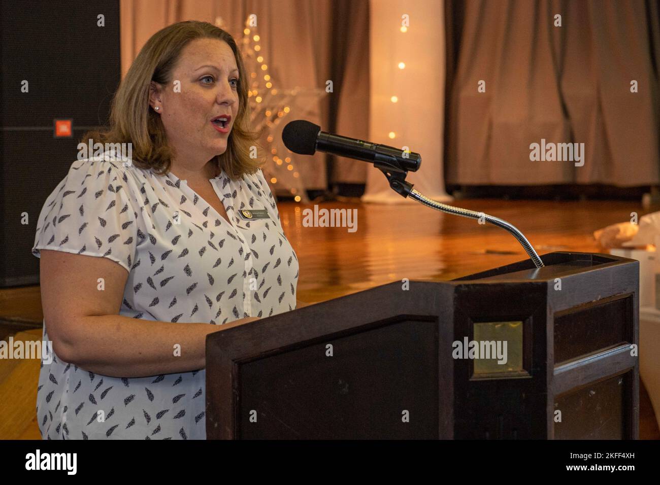 Jessica Pabon, Navy-Marine Corps Relief Society Sasebo branch director ...