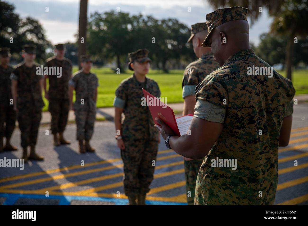 U.S. Marine Corps Sgt. Maj. Frank O. Robinson, the sergeant major of ...