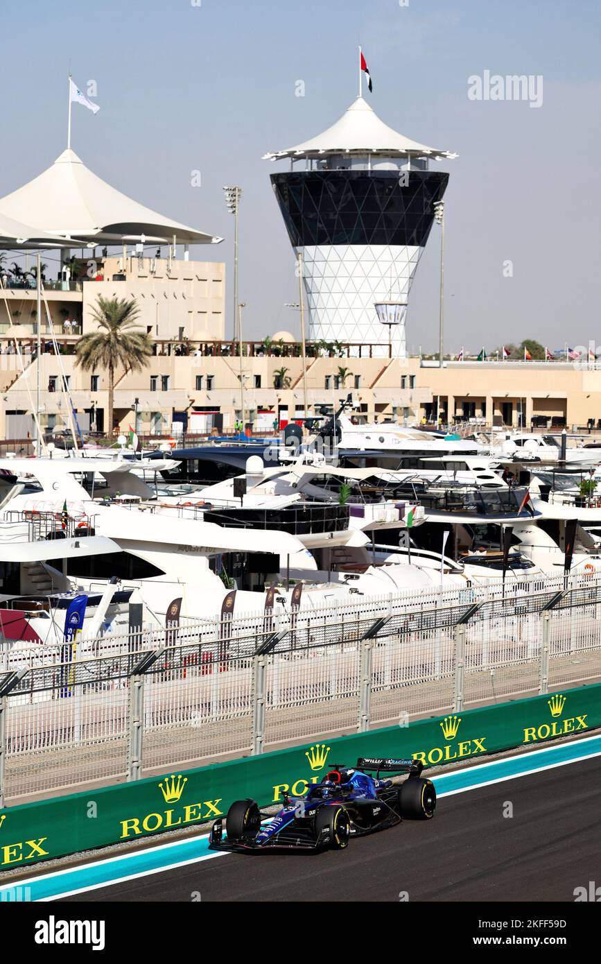Alexander Albon (THA) Williams Racing FW44. Abu Dhabi Grand Prix ...