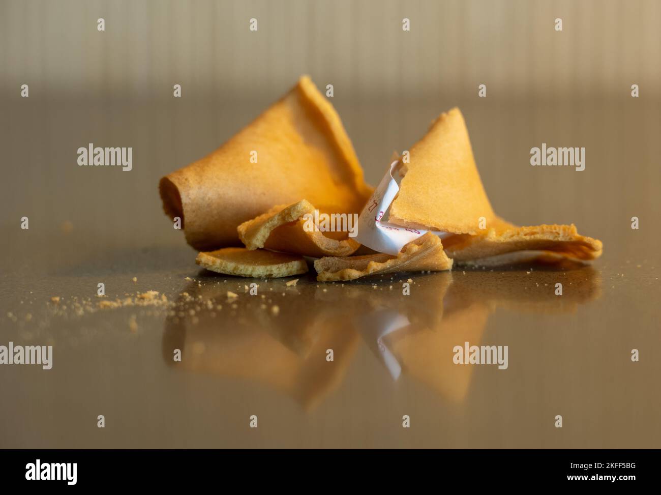 Broken Fortune Cookie With Wrapped Up Fortune Stock Photo - Alamy Broken Fortune Cookie With Wrapped Up Fortune Stock Photo - Alamy