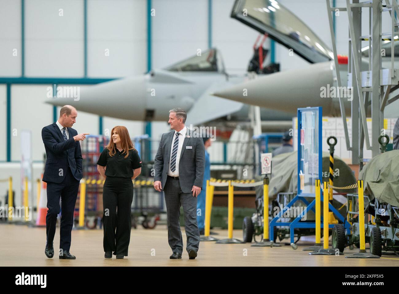 The Prince of Wales talks to BAE Systems apprentice Charlotte and ...