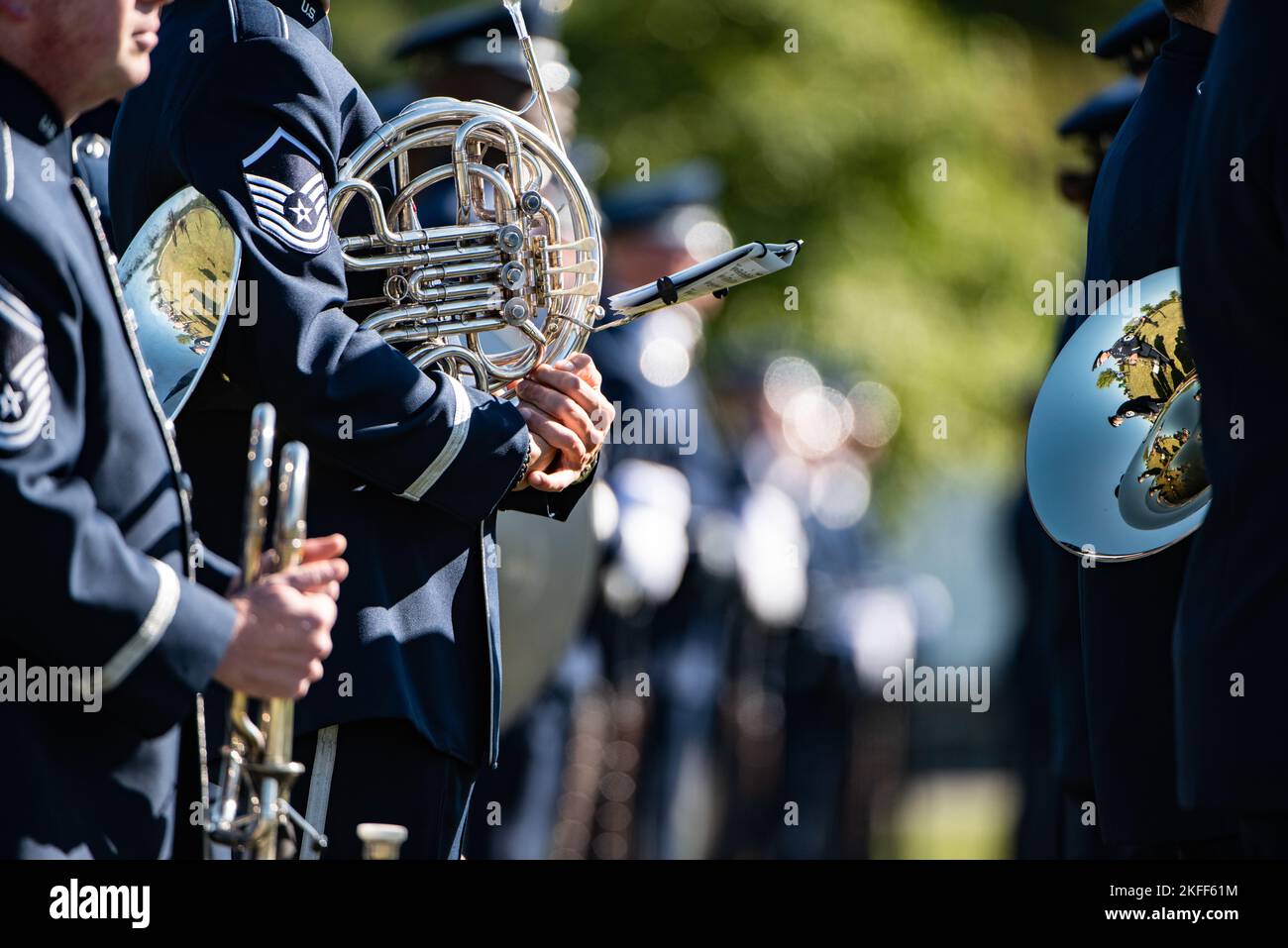 The U.S. Air Force Honor Guard, the U.S. Air Force Ceremonial Brass ...