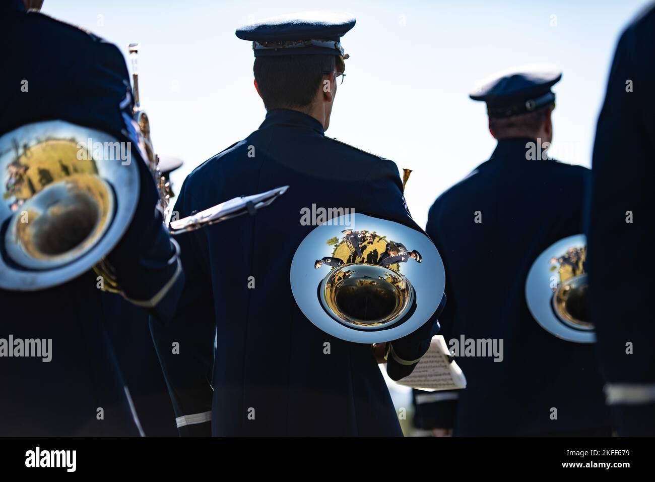 The U.S. Air Force Honor Guard, the U.S. Air Force Ceremonial Brass ...