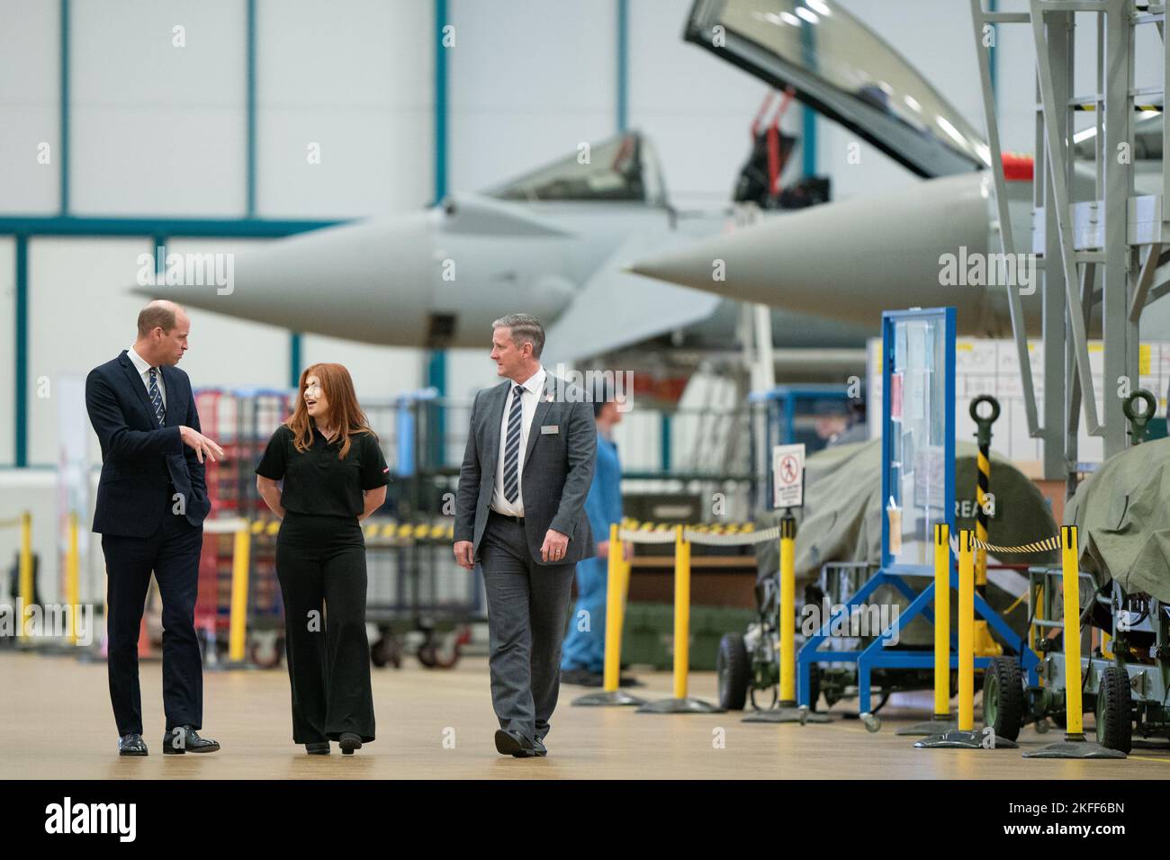 The Prince of Wales talks to BAE Systems apprentice Charlotte and ...