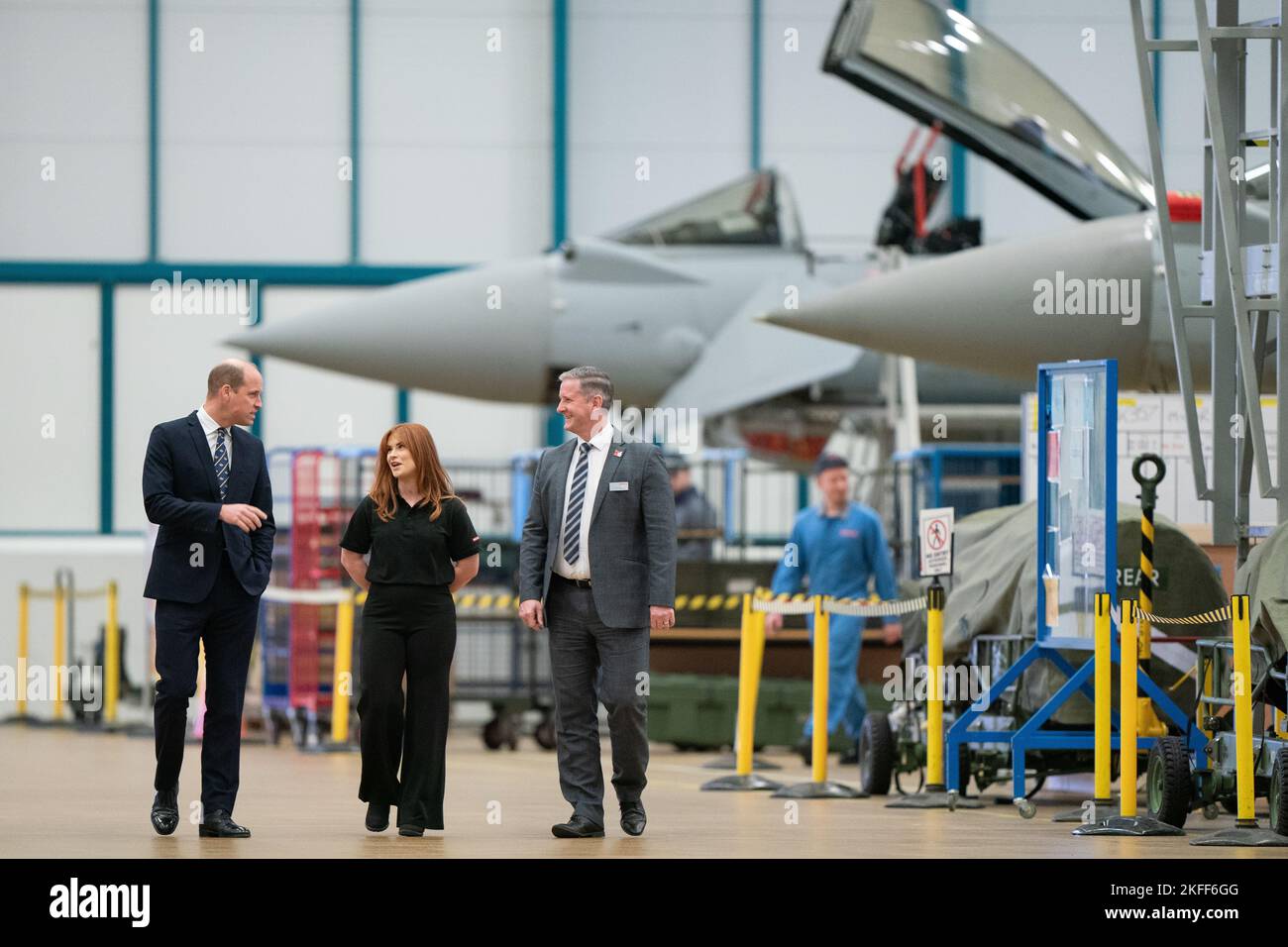 The Prince of Wales talks to BAE Systems apprentice Charlotte and ...