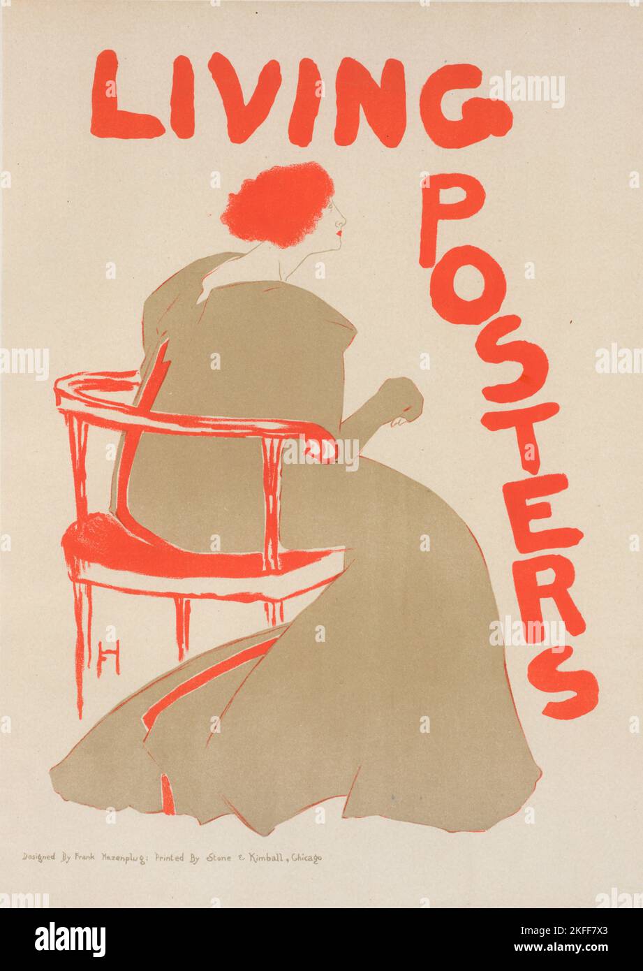 Affiche américaine pour les "Living Posters" (Affiches vivants), c1897 ...