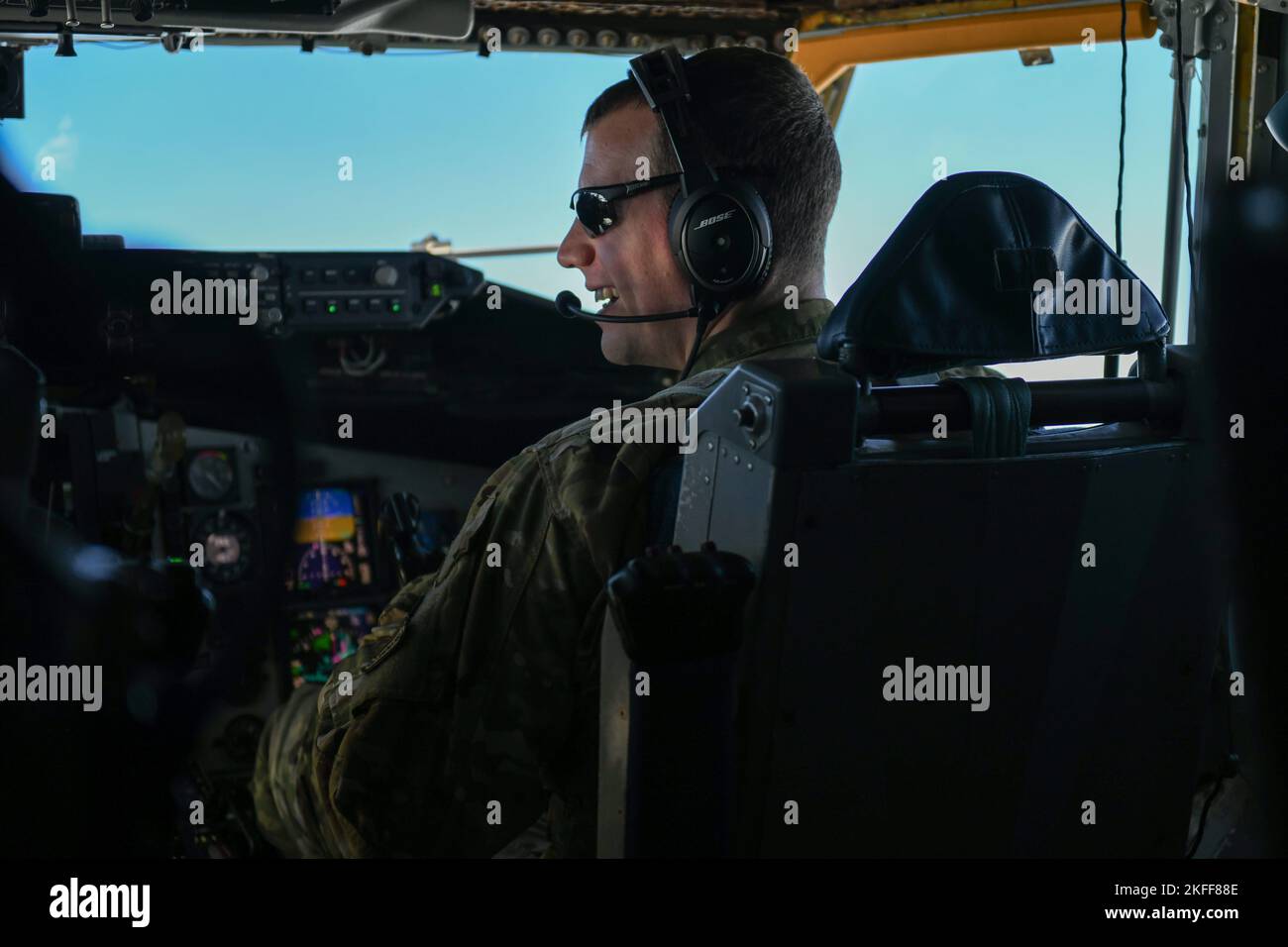 U.S. Air Force 1st Lt. Blake Lawrie, 384th Air Refueling Squadron co ...