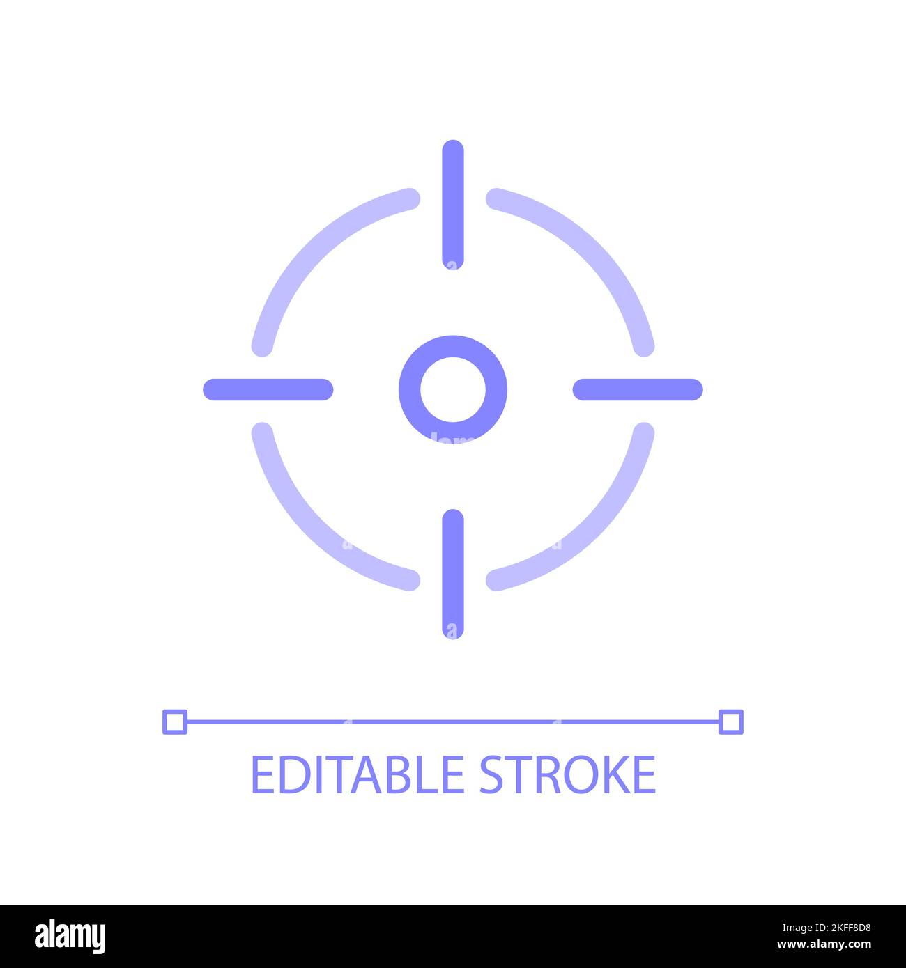 Personal aim icon outline Cut Out Stock Images & Pictures - Alamy