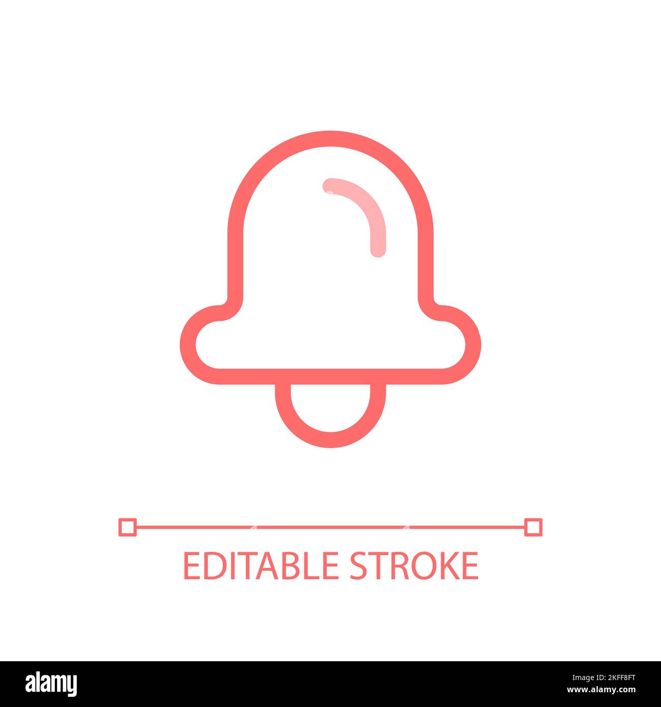 Bell pixel perfect color linear ui icon Stock Vector Image & Art - Alamy