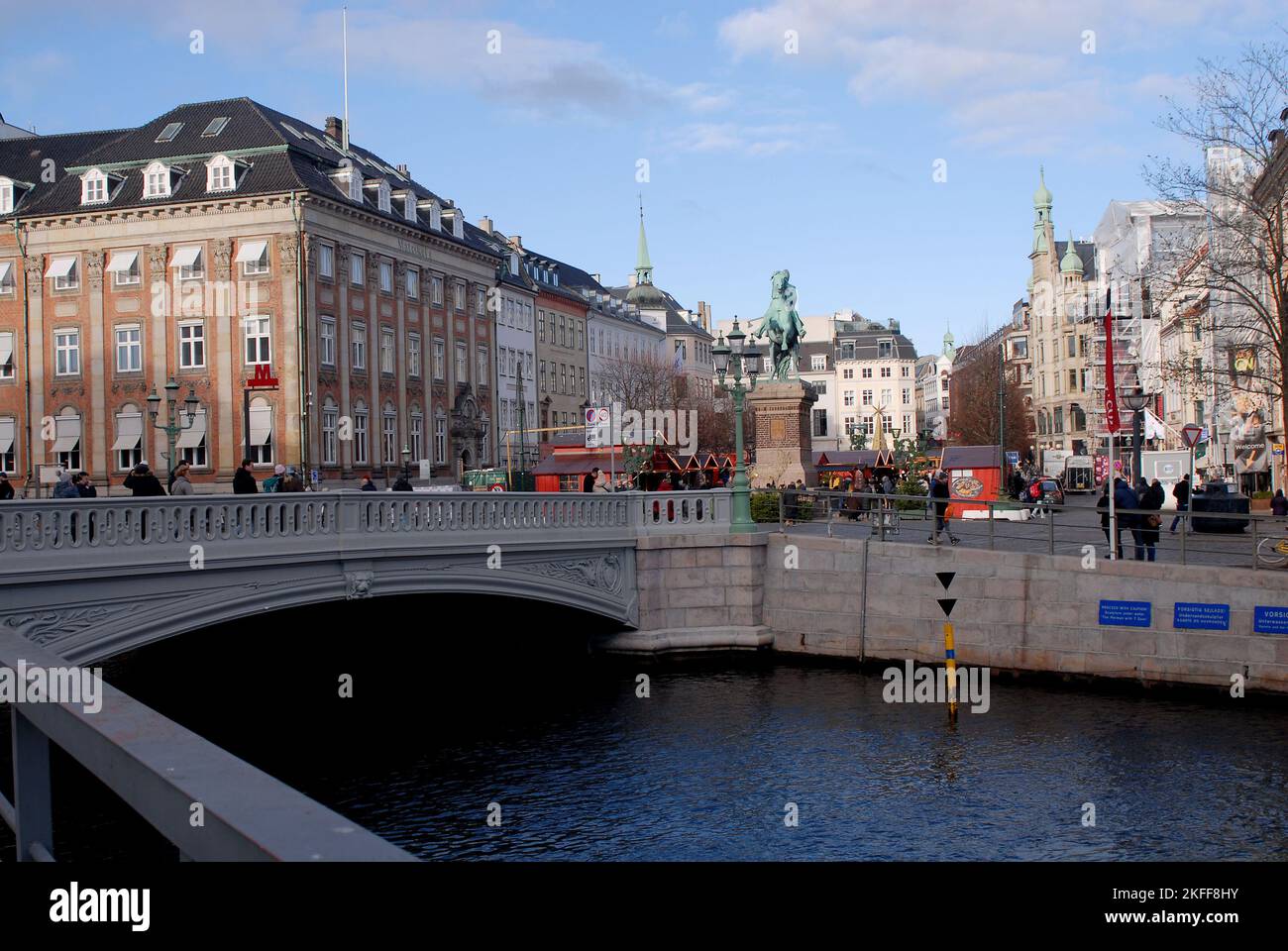 Copenhagen/Denmark/18 November 2022/ christmas market at hojbro plads ...