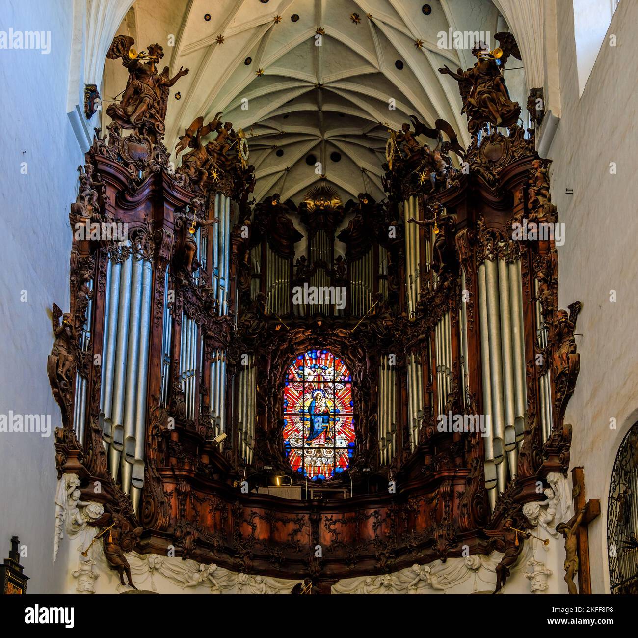 The Great organ of Oliwa Cathedral. Gdansk Archcathedral Stock Photo ...