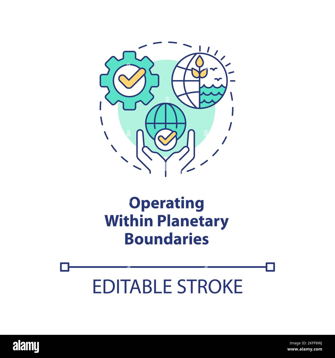 Operating within planetary boundaries concept icon Stock Vector Image ... Operating within planetary boundaries concept icon Stock Vector Image ...