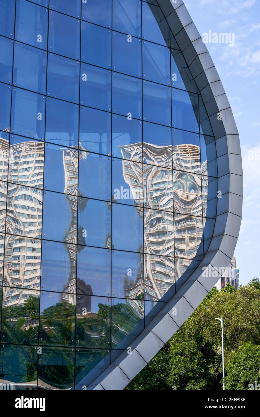 Partial close-up of Modern Architecture Science and Technology Museum ...